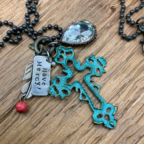 Plunder | Jewelry | Plunder Design Boho Rustic Metal Turquoise Color ...